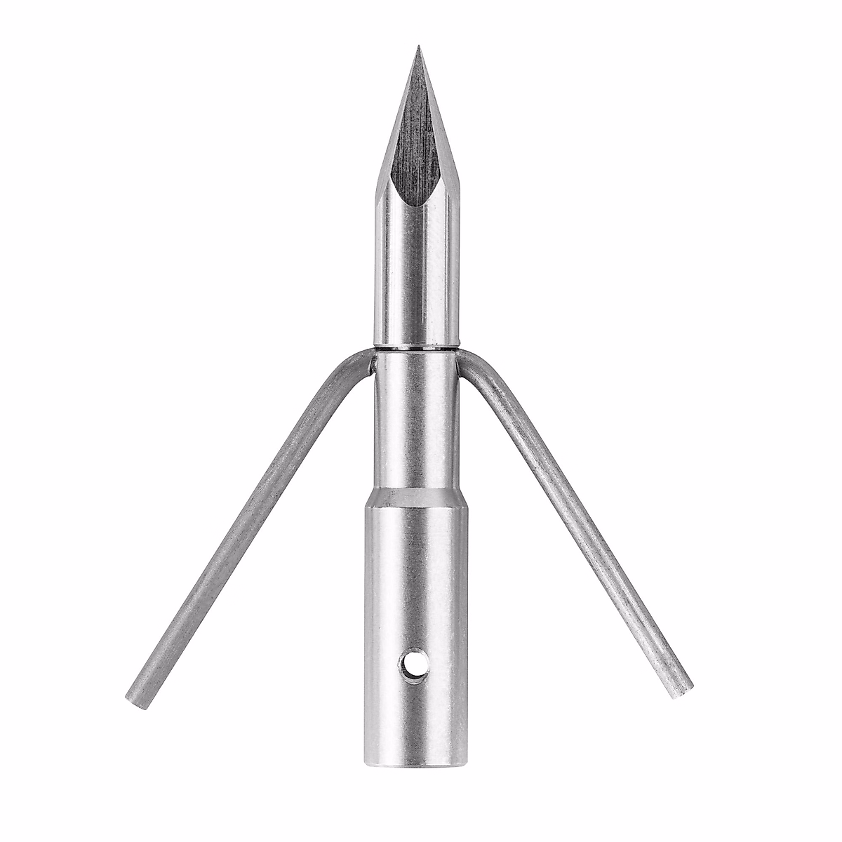 Cajun Bowfishing Piranha Long Barb XT Point - Innovative Design, Maximum Durability, and Quick Fish Removal Silver