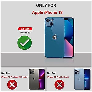 Vanxiliiy iPhone 13 Case Wallet - Strong Magnetic Detachable, RFID Blocking Card Holder, Slim PU Leather Flip 6.1" - Purple