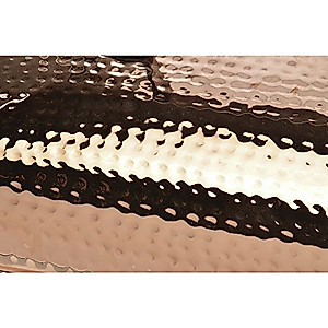 Copper Chafer Chafing Dish with Black Metal Holder 8 Qt Upscale Catering