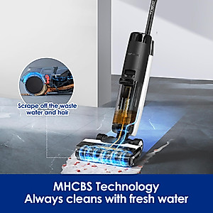 Tineco Floor ONE S7 PRO Cordless Wet Dry Vacuum Cleaner, Smart Floor Cleaner Mop for Hard Floors, Long Run Time, Dual-Sided Edge Cleaning, Self-Cleaning, Centrifugal Drying Process