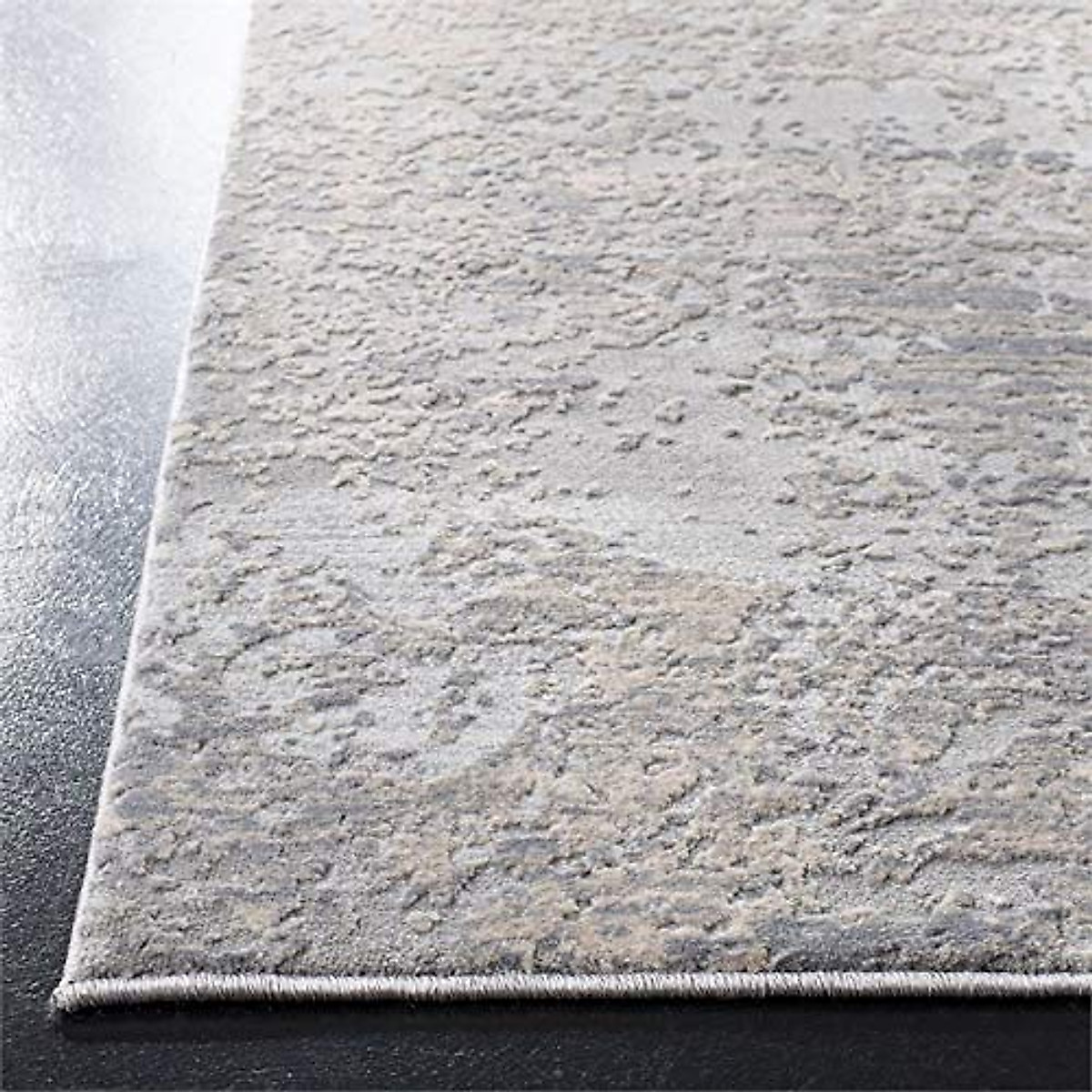 SAFAVIEH Invista Collection Area Rug - 9' x 12', Grey & Cream, Modern Abstract Design, Non-Shedding & Easy Care, Ideal for High Traffic Areas in Living Room, Bedroom (INV434F)
