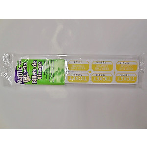 Yellow Raffle Tickets 250 Count Prefolded - Made in USA!