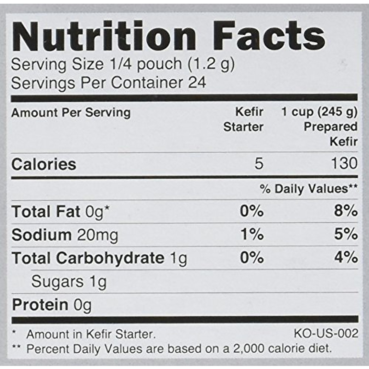 Milk Kefir POWDER Lebanese - Probiotic Milk Kefir Starter - No Maintenance - Leche de Bulgaro - Non GMO - Gluten Free - Started With A Dairy Or Water Base (4 Pack) (4 Pack (make 4L))