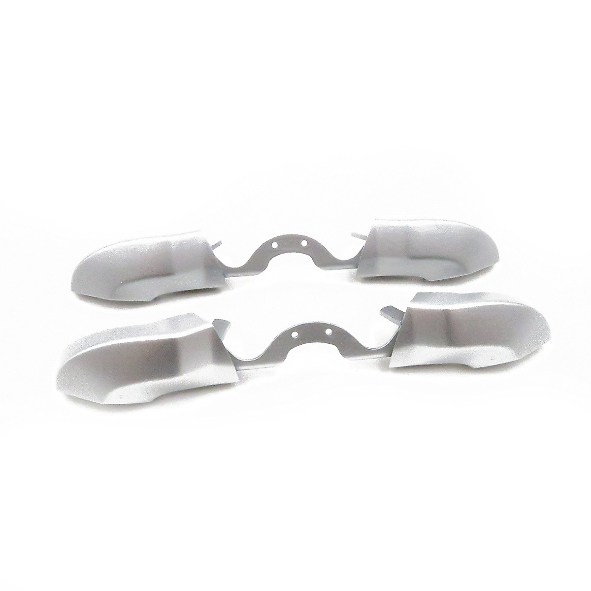 EEkiimy 2 Packs Replacement Paint Silver LB RB Bumpers Triggers+T8 Screwdriver T6 Screwdriver for Xbox One Elite Controller Repair parts Xbox One Controller Bumpers 3.5mm