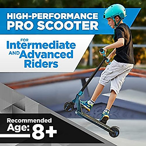 Lightweight Kick Stunt Scooter - Lab Tested Safety Certified Street Freestyle Trick Scooter w/Alloy Deck, High Impact Wheels, ABEC-9 Bearing, HIC System - for Kids & Teens (Gravity in Aliens)