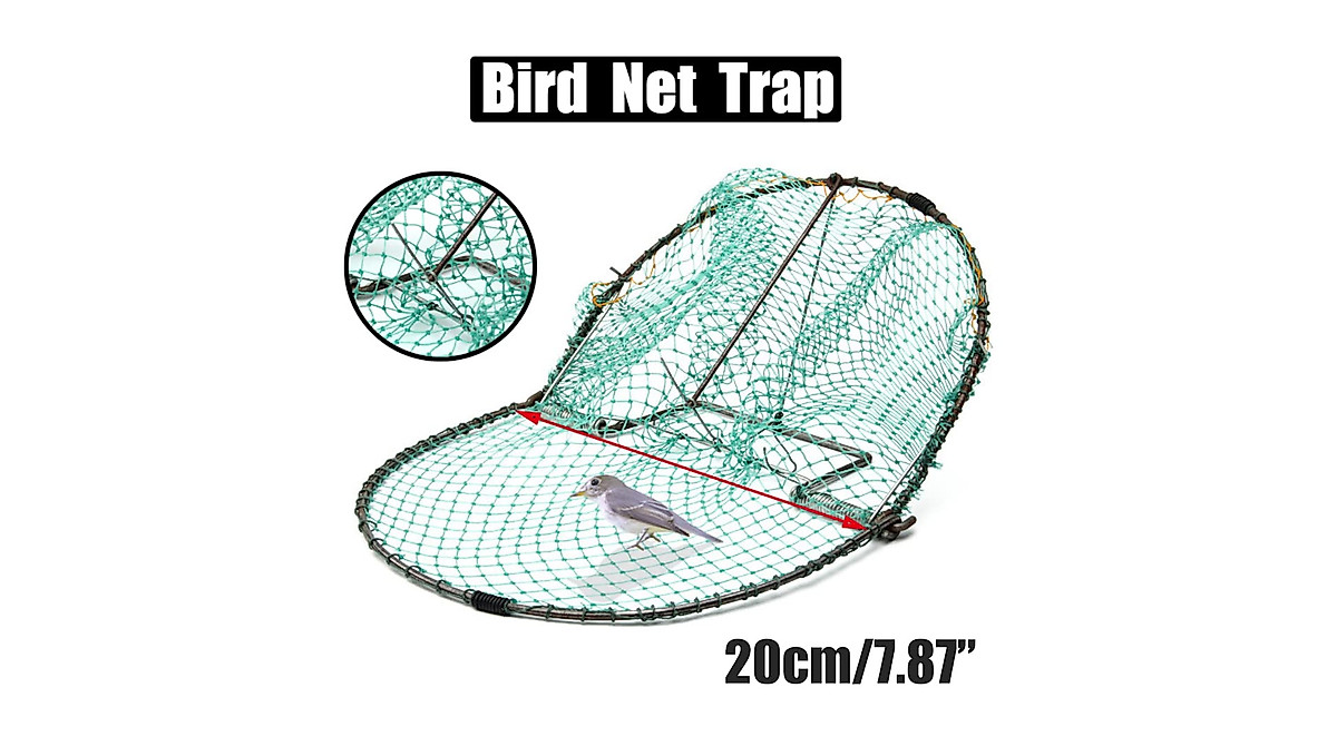 Humane Live Bird Trap Net - Catch Pigeons, Sparrows & More