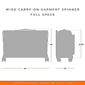 Briggs & Riley Baseline Garment Bags, Black, Carry Spinner