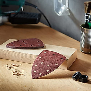 Bosch 2609256A63 10-Piece Sanding Sheet Set for Multi-Sanders 102 x 62.93, 80