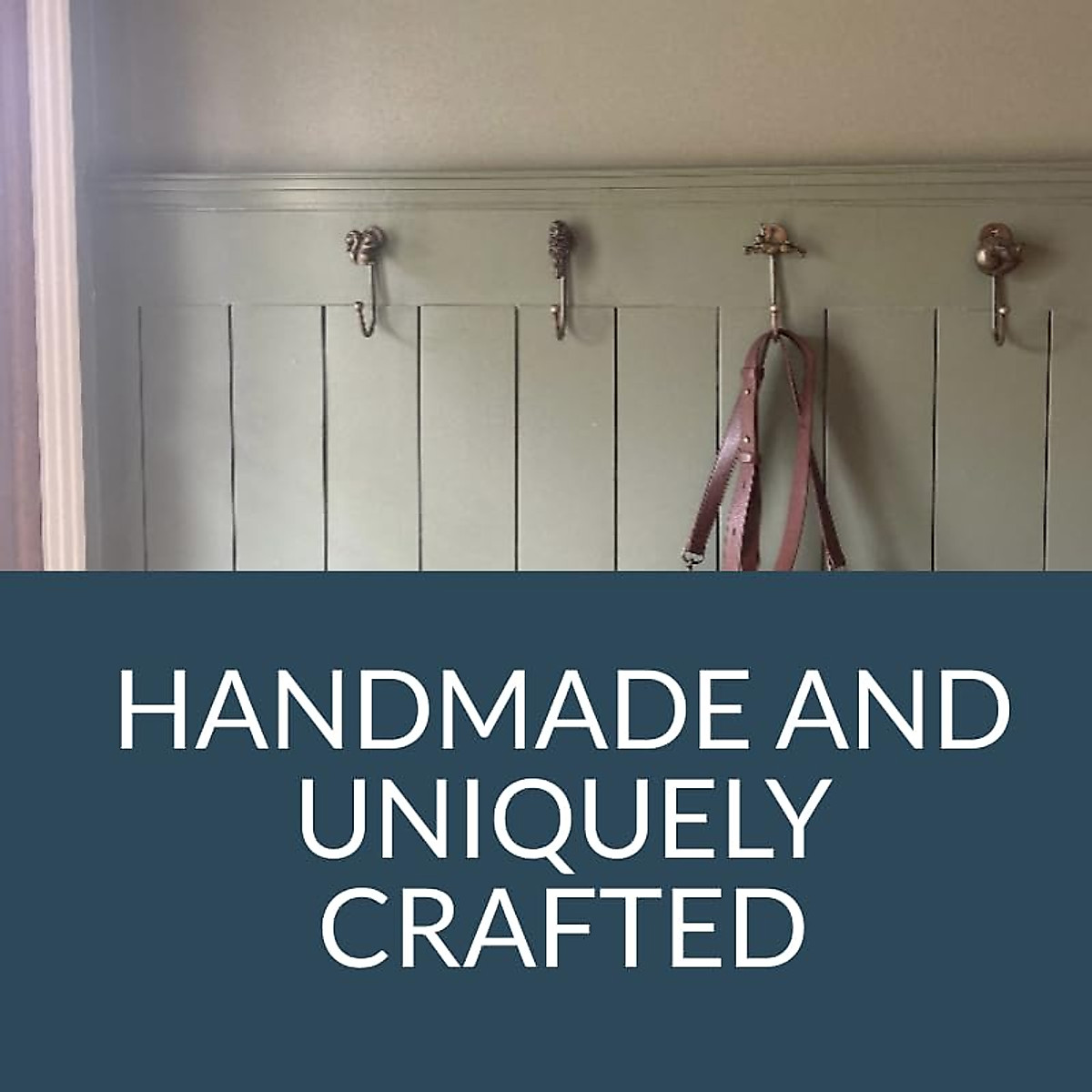 Knobs By Blossom Vintage Antique Brass Iron Wall Hooks Tie Backs Bronze Handmade Metal Animal Hook (16. Squirrel), TFVSAH