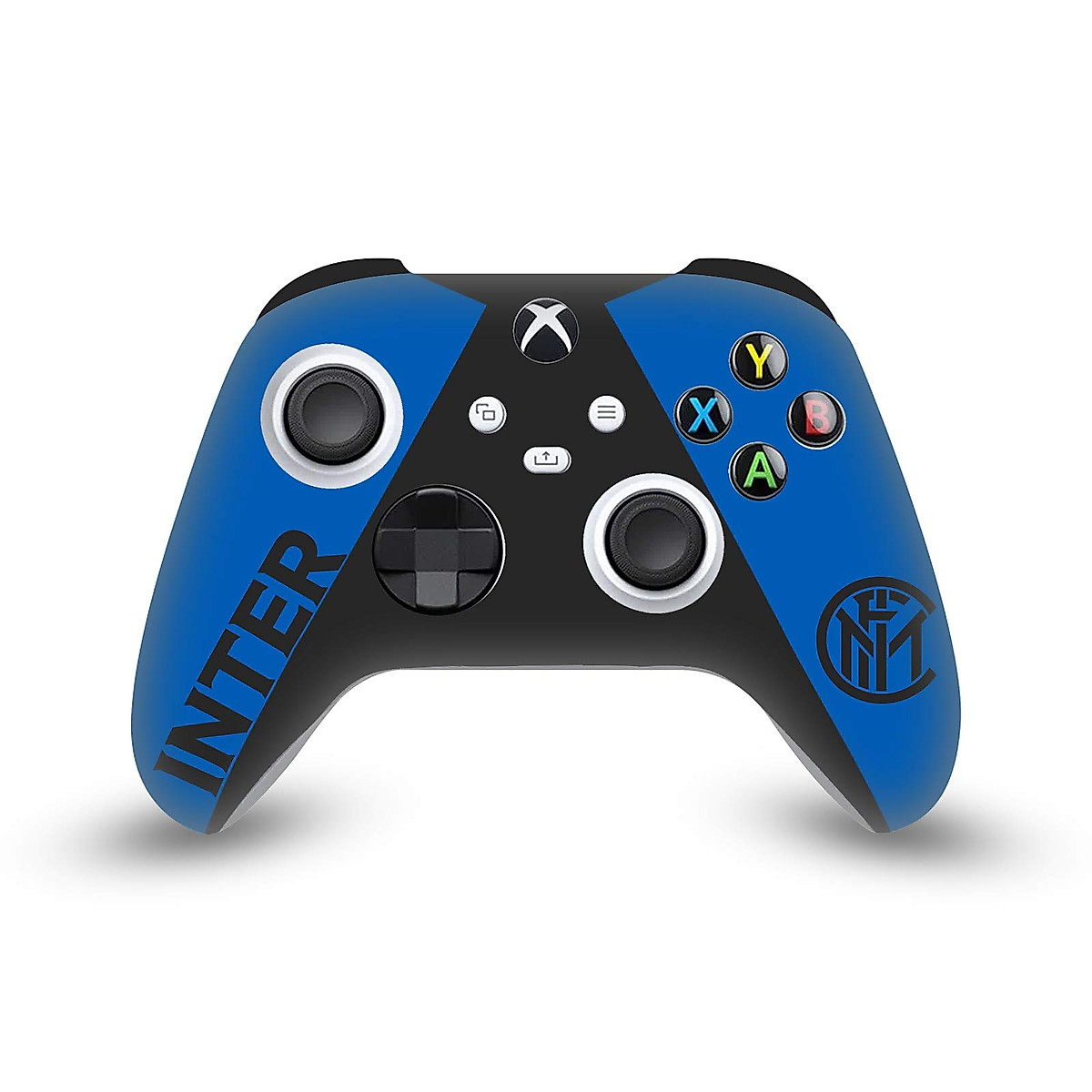 Head Case Designs Officially Licensed Inter Milan Blue and Black Full Logo Matte Vinyl Sticker Gaming Skin Case Cover Compatible with Xbox Series X / S Controller