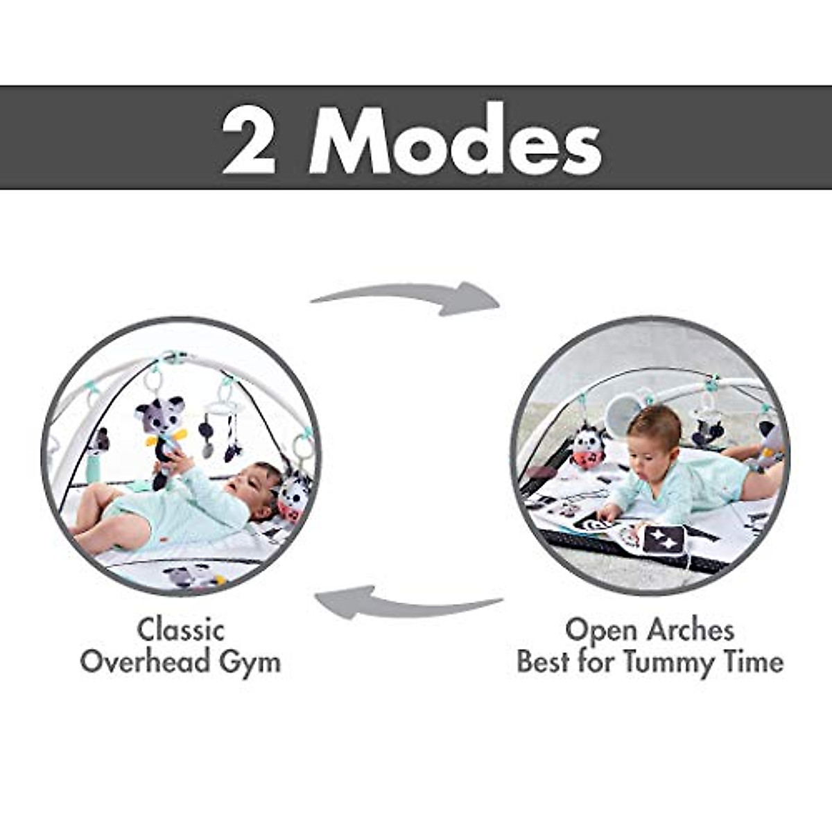 Tiny Love Black & White Gymini Infant Activity Play Mat With-Book, Magical Tales, Deluxe, 1