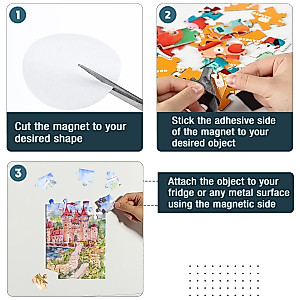 Mr. Pen- Round Magnets with Adhesive Backing, 20 pcs,4" Adhesive Magnetic Sheets with Adhesive Backing, Magnet Sheets with Adhesive, Magnets for Crafts Magnets with Adhesive Backing, Magnet Stickers