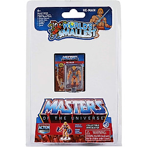 Worlds Smallest Masters of The Universe Bundle Set of 4 Mini Figures - He-Man - Skeletor - Teela - Battle Cat