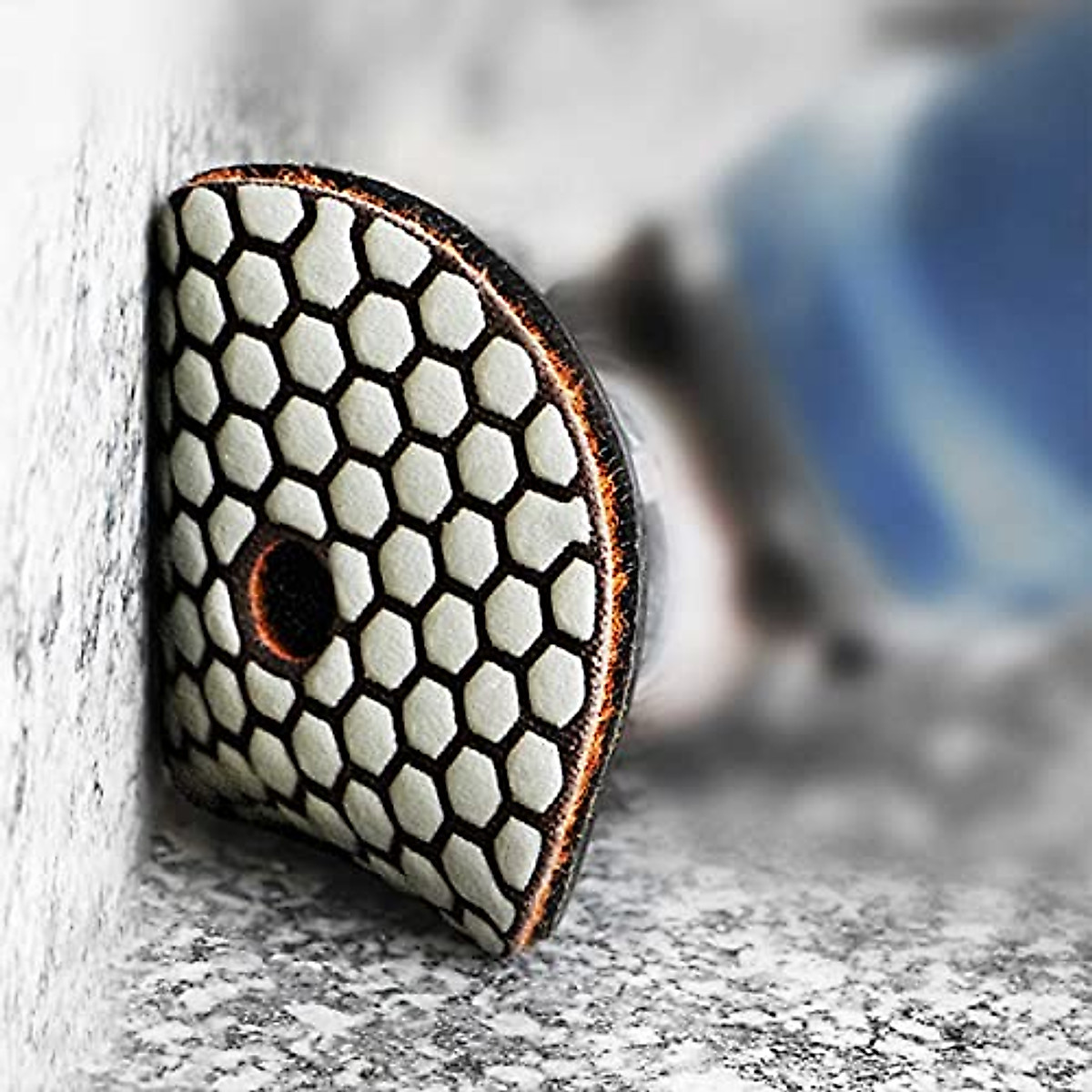 KEEYWOLT 4 Inch Polishing Backing Pad Flexible Rubber Backer for Diamond Polishing Pad Holder Hook and Loop Connector 5/8"-11 Thread