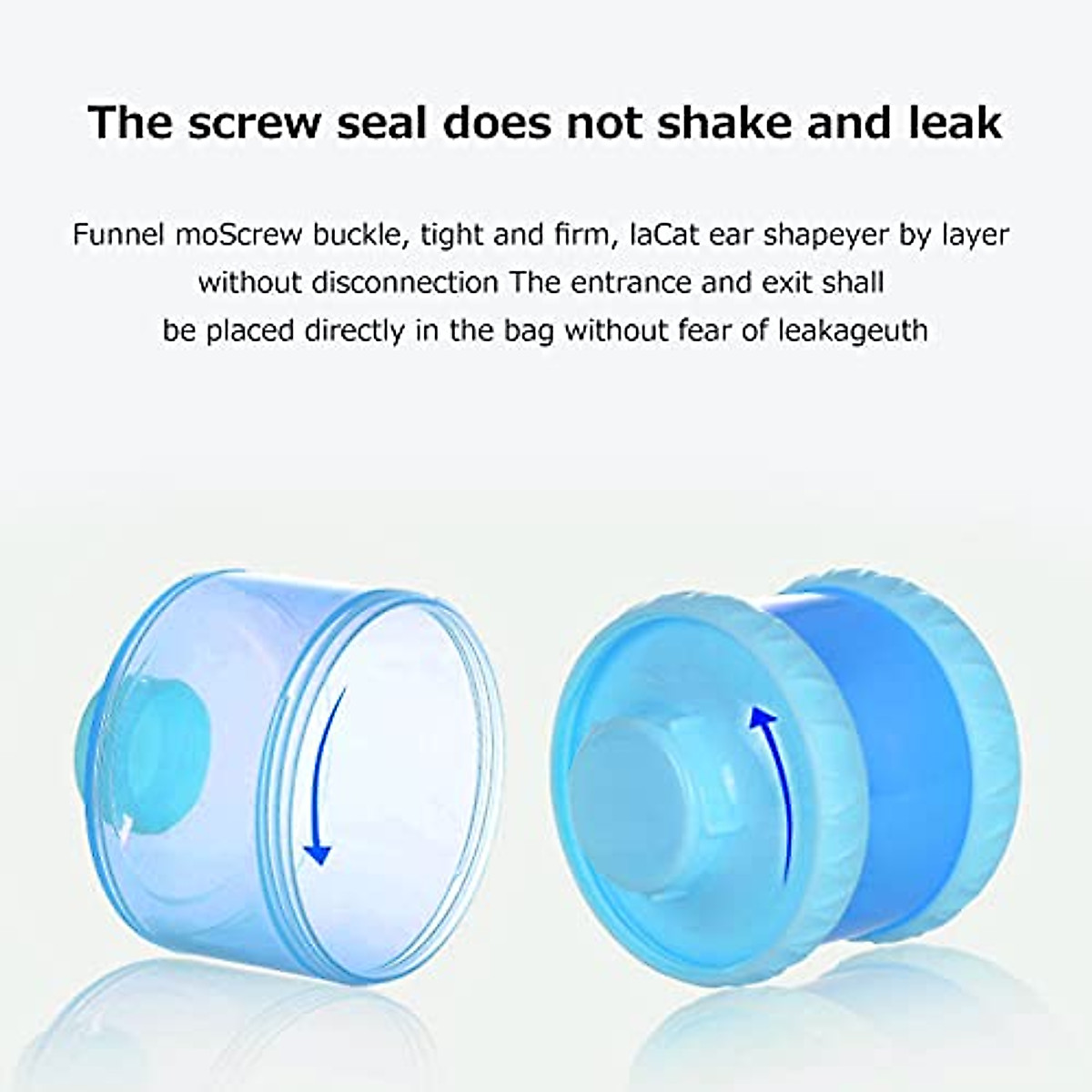 Baby Milk Powder Dispenser, 3 Layers Stackable Cute Cat Travel Portable Formula Container, Milk Powder Formula Dispenser for Fruits, Snacks and Nuts