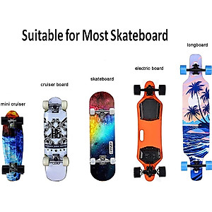 Backpack Shoulder Strap Hooks Backpack Hanger with Strap Mount Backpack Attachment Carrier Skateboard Carry for Longboard Skateboard Backpack Bag Carrier - No Backpack