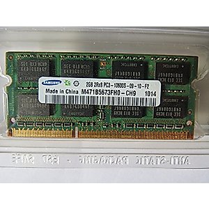 2GB DDR3 SODIMM PC-10600 1333MHz 256M X 64 Samsung Chip CL9 M471B5673FH0CH9