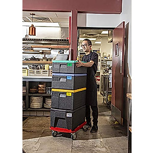 Cambro CDC300358 Camdolly Compact For EPP Front and Top Loaders Red Case of 1
