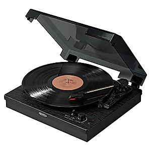Jensen JTA-315 Dual Bluetooth Turntable (33/45/78 RPM) - 20 Watts (Black)