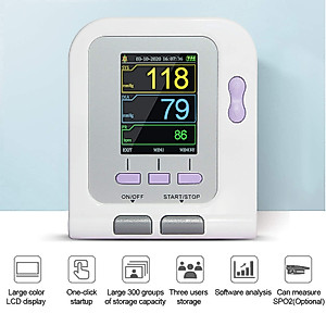 Fully Automatic Upper Arm Blood Pressure Monitor 3 Mode 4 Cuffs without adapter Electronic Sphygmomanometer