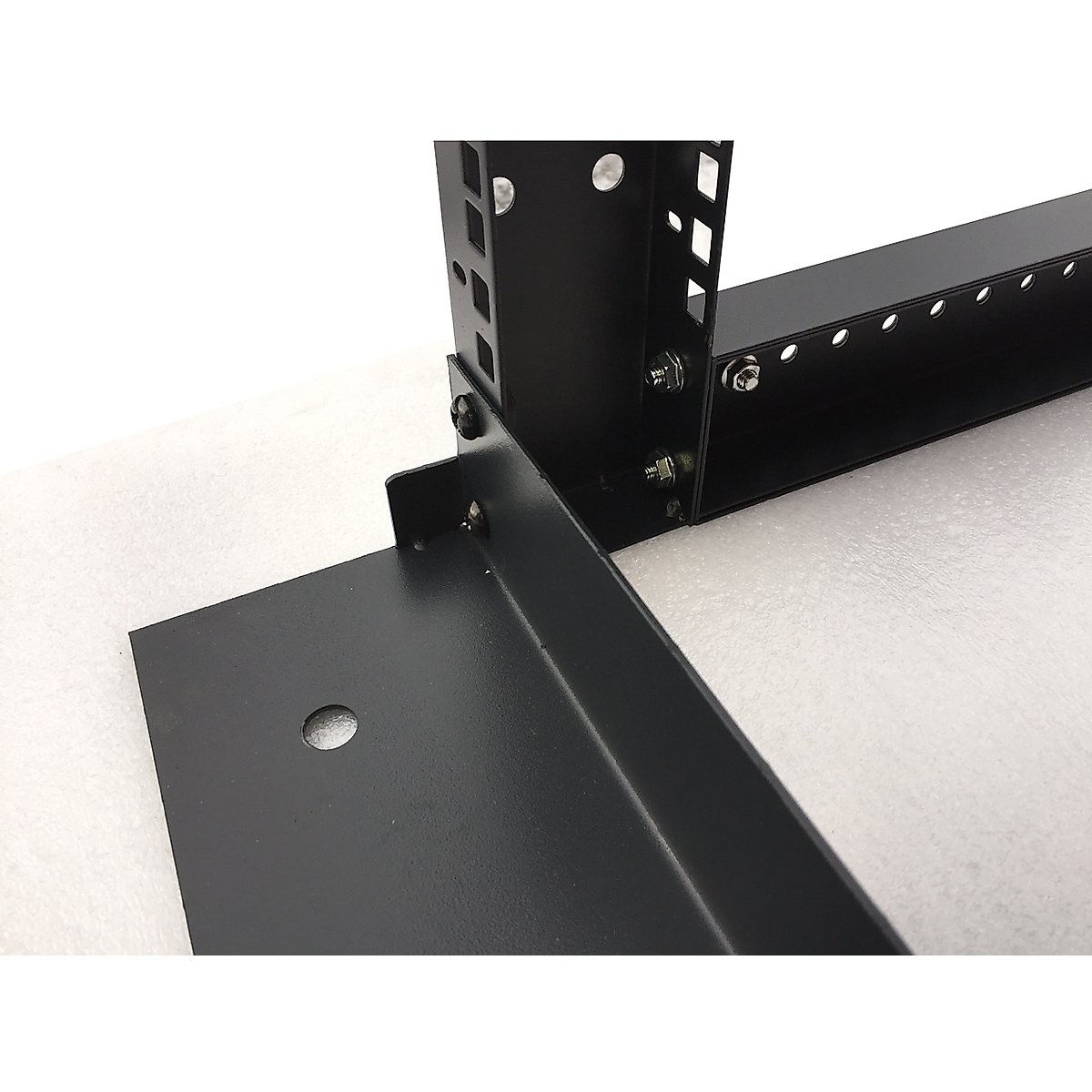 Sysracks 4 Post Open Frame Server Rack Mobile Relay with Wheels Casters for 19" Network Server AV IT Equipment Gear Rack Cabinet Adjustable Depth 24"-37" (22U)