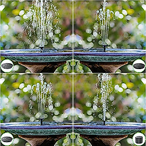 Biling Solar Water Fountain Pump Outdoor, Upgraded Solar Fountain Pond Pump Kit with Stake, Solar Powered Fountain Water Pump for Bird Bath, Garden, Backyard, Pool, Fish Tank