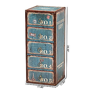 Baxton Studio Multipurpose Shelving and Cabinets, Blue