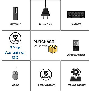 HP 600 G2 ProDesk Mini-Tower PC, Intel Quad-Core i7-6700 Upto 4.0GHz, 32GB RAM, 256GB SSD, AMD R7 240 2GB HD Graphics 4K, AC Wi-Fi, Bluetooth, HDMI, DisplayPort, Windows 10 Pro (Renewed)