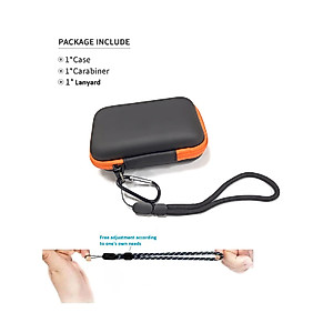 BUISAMG 510 thread charger Storage Case, Carrying Small Travel case, Organizer Pouch with Carabiner, USB C to C Cable for iPhone 15 and various USB C phone charging. Bag+Cable