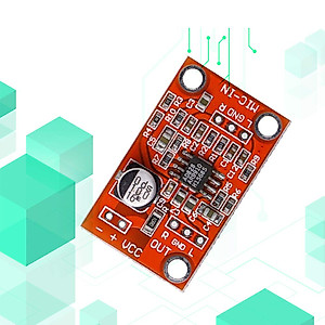 Acxico 1Pcs AD828 Stereo Dynamic Microphone Preamplifier Board Pickup Module DC 3.8V-15V MIC Preamp Module