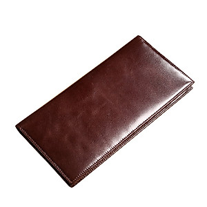 MANBANG Genuine Italian Leather Handbag Organizer Card Case Long Bifold Wallet