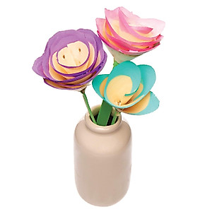 Baker Ross AT545 Wooden Flower Heads - Pack of 40, Creative Art and Craft Supplies for Kids to Make and Decorate