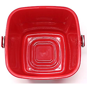 Noble Products KP97RDNBL/KP97GNNBL Square Pail for Cleaning, Detergent and Sanitizing, 3quart, Small, Red and Green, Set of 2