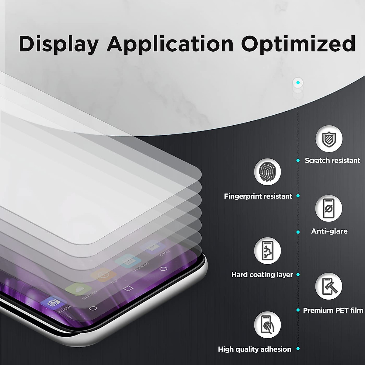 SIELO Matte Screen Protector for iPhone 13, Paper Texture, Anti Glare, Anti Finger Print PET Film [3 Packs] - iPhone 13 Screen Protector | iPhone 13 Pro Max Screen Protector | iPhone Screen Protector