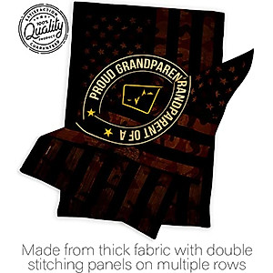 US MILITARY Proud Grandparent Army Burlap Garden Flag-Armed Forces Rangers United State American Military Veteran Retire Official House Decoration Banner Small Yard Gift Double-Sided, Made in USA