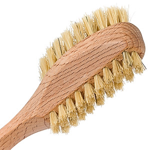 Redecker Natural Pig Bristle Nail Brush with Oiled Beechwood Handle, 6-3/4-Inches