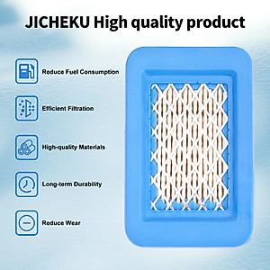 JICHEKU A226000032 Air Filter for Echo PB403 PB403H PB403T PB413H PB413T PB500H PB500T PB580H PB580T PB603 PB611 PB620 PB620ST PB650 PB650H PB650T PB651T PB755SH PB755ST A226000031 Leaf Blower 5PCS