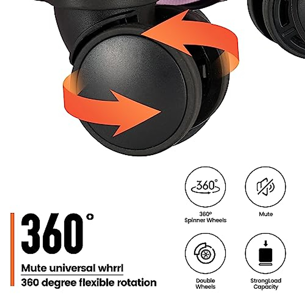 GinzaTravel Rune series expandable 3 Luggage Sets,Lightweight Hardside Suitcase With Spinner Wheels TSA Lock,PP material business fashion suitcase