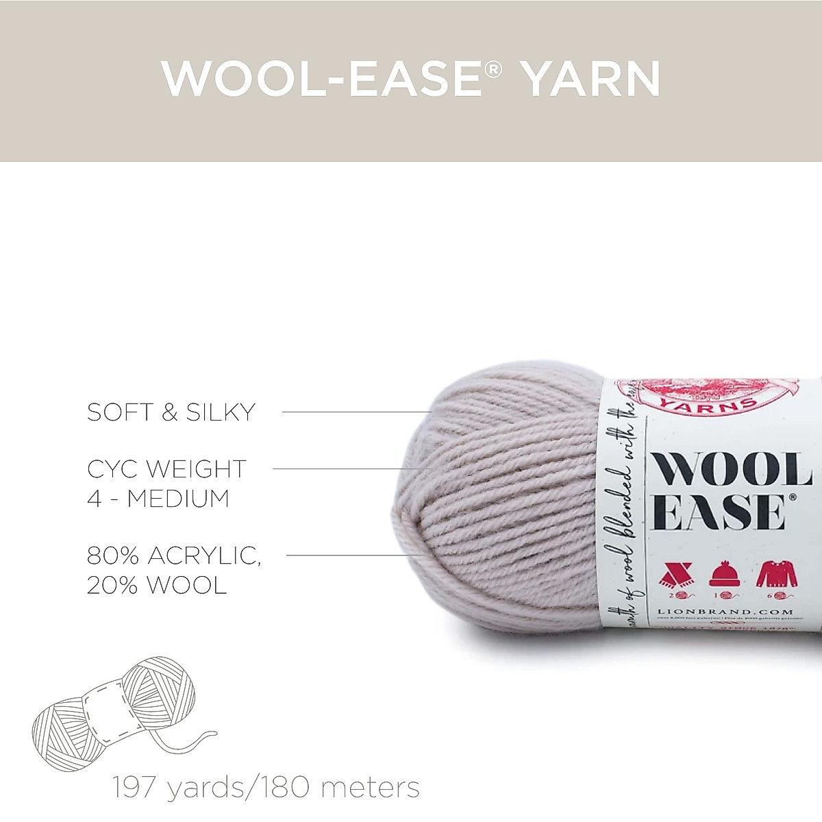 (3 Pack) Lion Brand Yarn Wool-Ease Yarn, Forest Green Heather