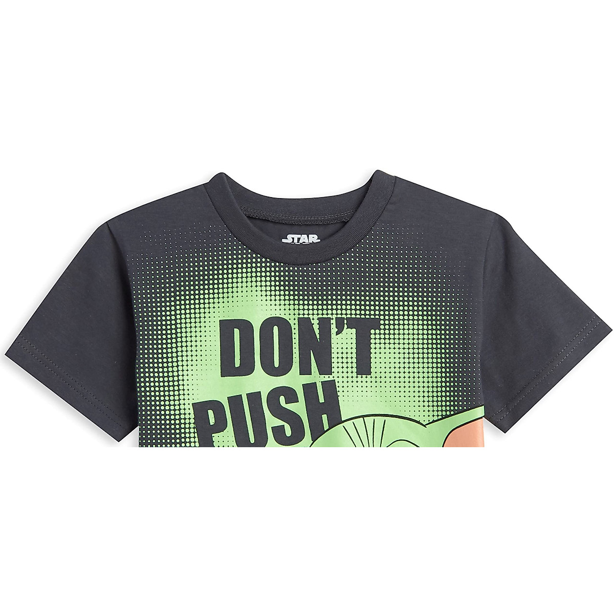 STAR WARS The Mandalorian Baby Yoda Toddler Boys T-Shirt Mesh Shorts CHARCOAL 5T