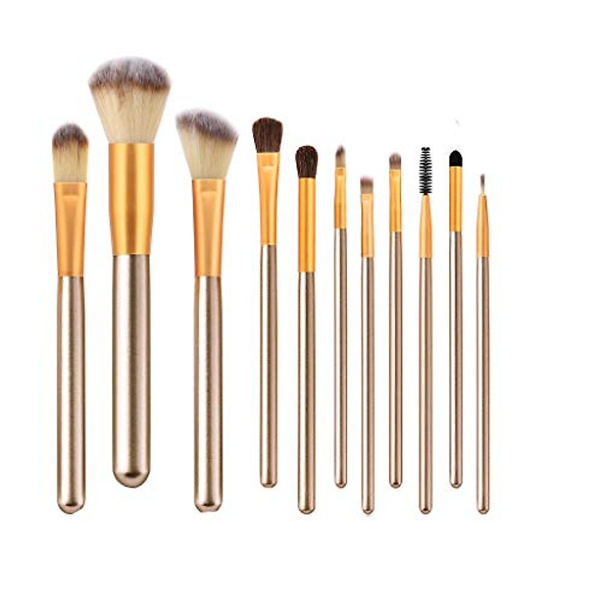 Folding Brush Makeup 11PCS Foundation Eyebrow Tools Brush Brush Eyeshadow Sets Cosmetic Brush Foundation Blending Brush with Case