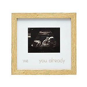 Reece Studio Thumbprint Sonogram Picture Frame, Gender Neutral Baby Keepsake Frame, Family Keepsake, With Included Ink Pad For Mom And Dad's Thumbprints