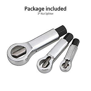 EEEKit Metal Nut Splitter Cracker, Metal Nut Splitter Breaker Manual Pressure Nut Cracker Remover Extractor Tool, 9-12mm/12-16mm/16-22mm Nut Remover Extractor Tools