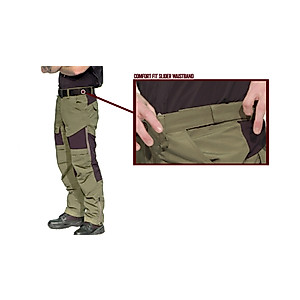 TRU-SPEC Men's 24-7 Series Xpedition Pant, Ranger Green/Black, 30W 30L