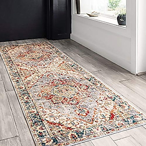 Loloi II Isadora Collection ISA-02 Oatmeal/Multi, Transitional 8'-0" x 10'-0" Area Rug