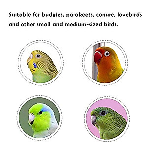 kathson Natural Wood Bird Perch Parakeet Stand Platform Parrot Paw Grinding Sticks Branches Bird Cage Accessories for Budgies Cockatiels Conure Parakeet Lovebirds 7 Pack