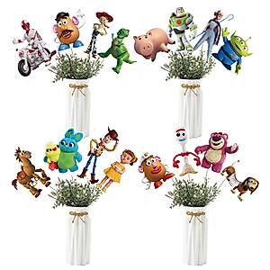 32PCS Toy Inspired Party Decorations,Centerpieces Decorations Stick Table Toppers For Birthday Party Baby Shower Party Supplies Decor Table Toppers