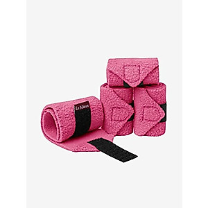 LeMieux Toy Pony Bandages for Toy Pony - Fleece - Simple Fastening - Suitable for Ages 3 Years + - Gift for Kids - Papaya