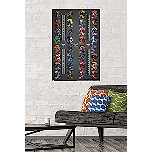 Trends International NHL League - Masks 22 Wall Poster, 22.375" x 34", Unframed Version