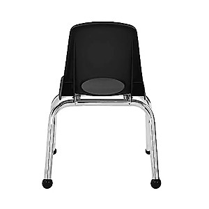 Factory Direct Partners Stack Chair, 12 inch, Black